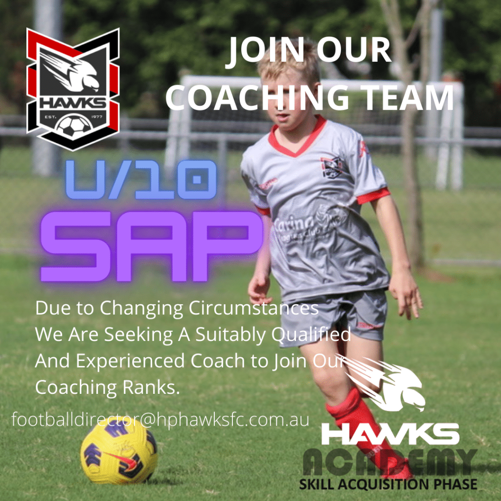 JOIN OUR COACHING TEAM - SAP - Football Queensland
