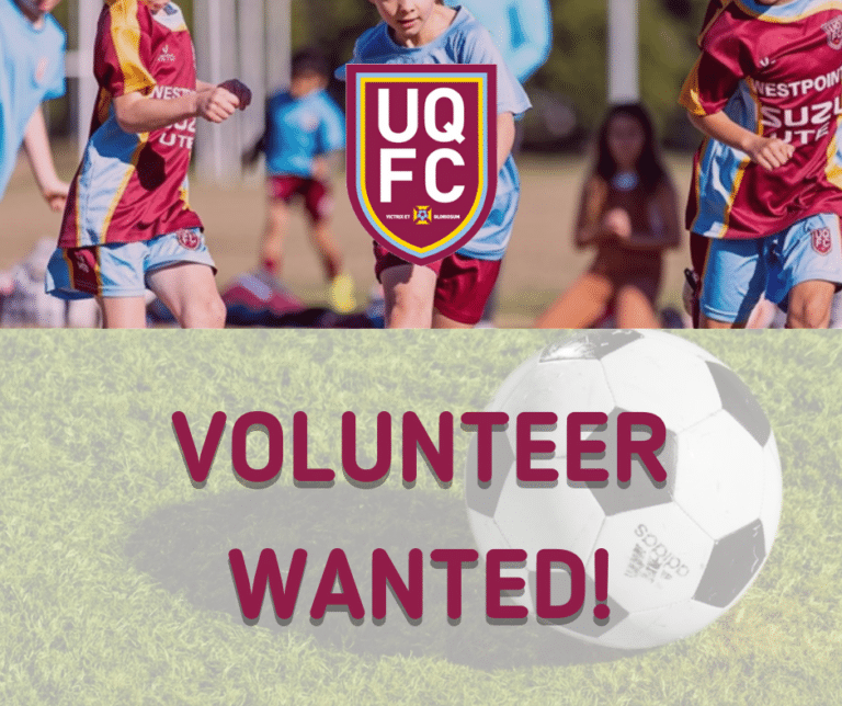 UQFC Requires a Volunteer to Support Us With the Grounds to Make it ...