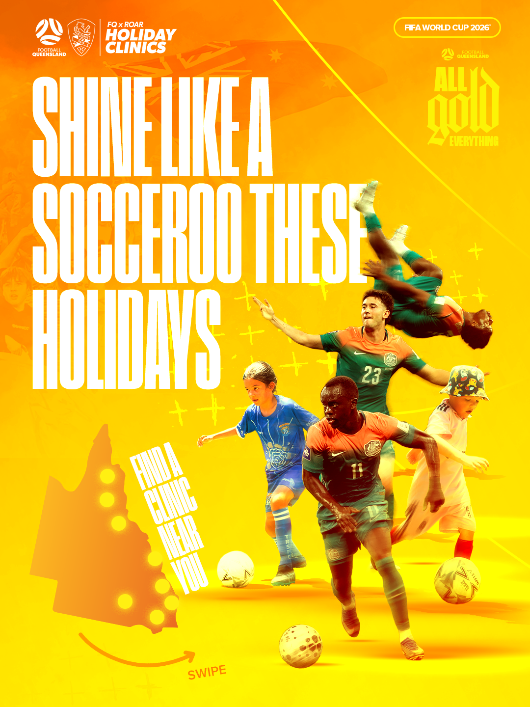 All Gold Everything - FIFA World Cup 2026™ - Football Queensland